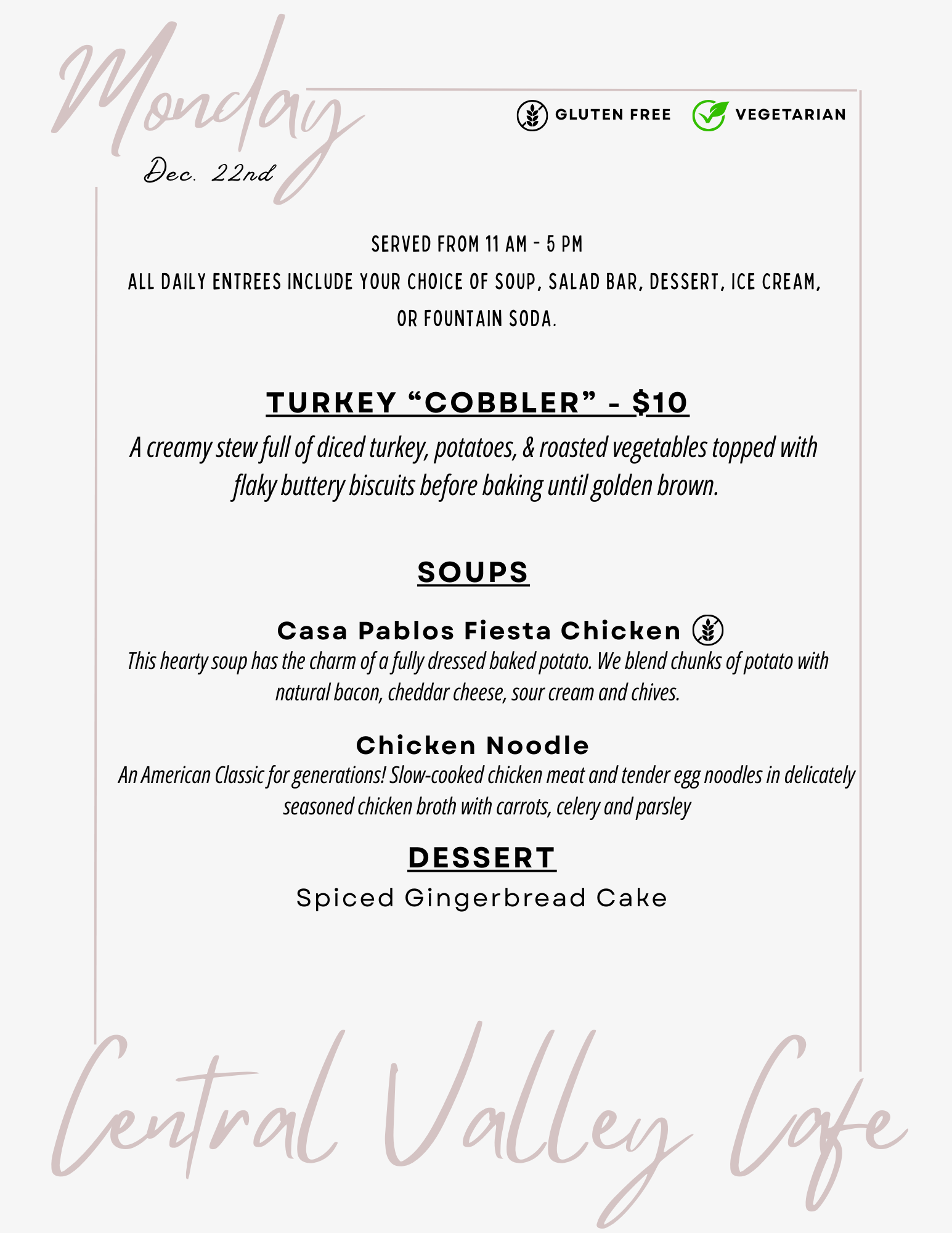 Central Valley Cafe | Central Valley Medical Center